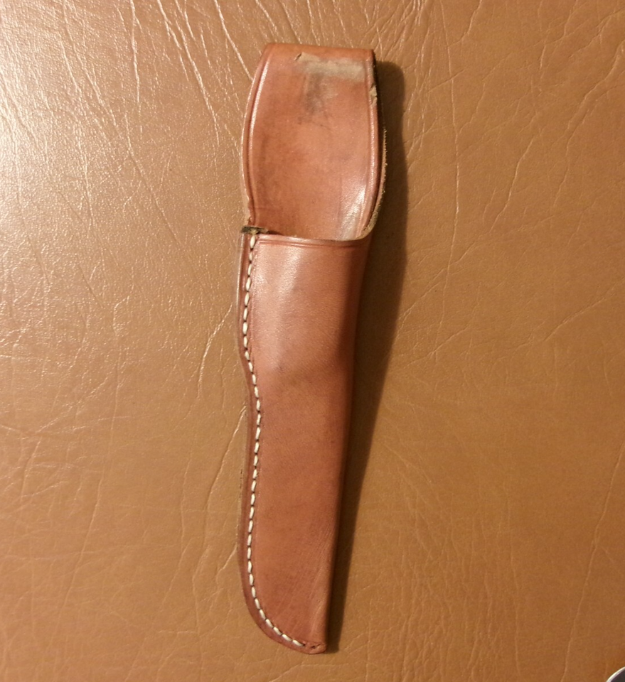 GERBER MINI MAGNUM FIXED BLADE HUNTING KNIFE LEATHER SHEATH | eBay