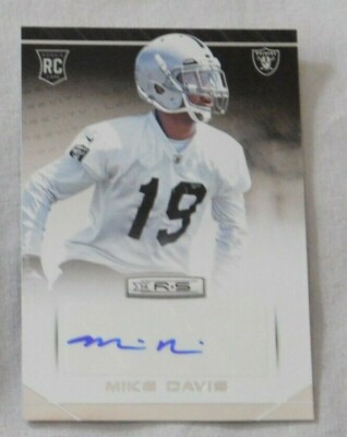 2014 Rookies & Stars Rookie Autographs #174 Mike Davis Oakland Raiders ...
