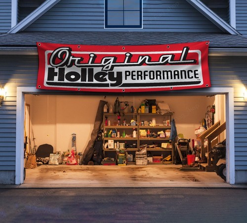 Holley Original Performance 2x8ft Banner Racing Car Man Cave Wall Decor ...