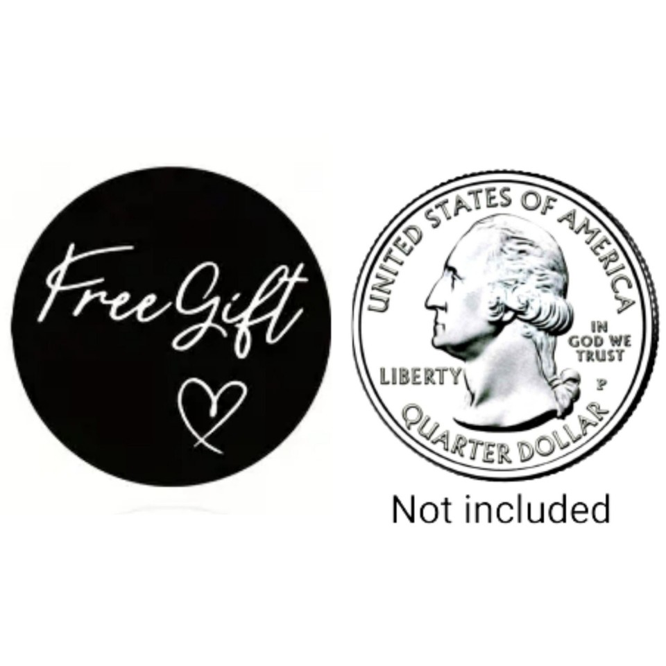50 pcs Free Gift Black Color Stickers 1 inch | eBay
