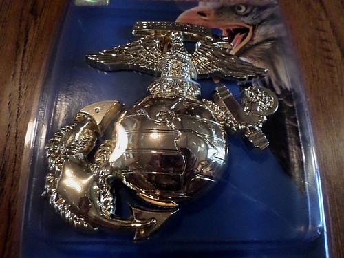 U.S MARINE CORPS EGA GOLD OVERSIZED EAGLE GLOBE & ANCHOR WALL MEDALLION ...