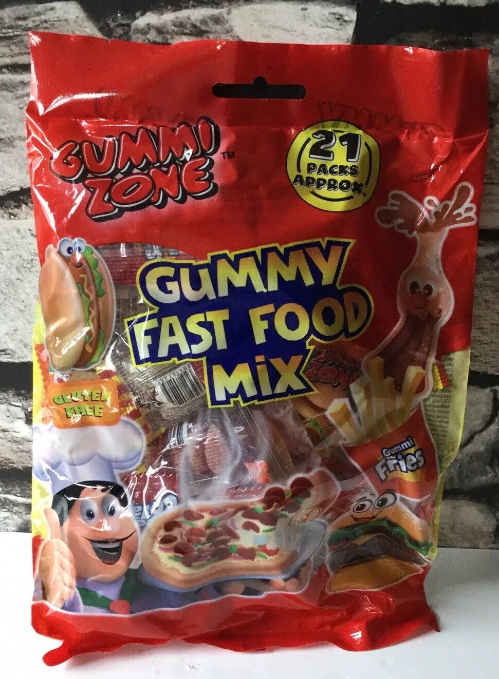 Gummy Zone - Gummy Fast Food Mix - 21 single Packs - Burgers - Pizza’s ...