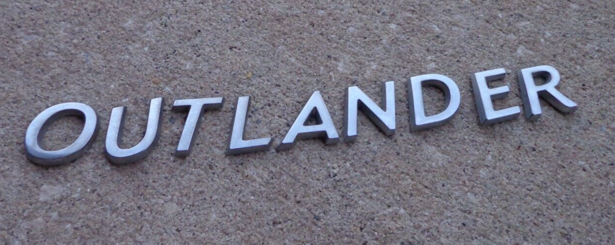 Mitsubishi Outlander emblem letters badge decal logo OEM Genuine ...