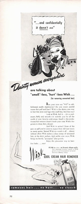 Wisk Cool Cream Hair Remover Available In Hair Salons Only Vtg Magazine ...