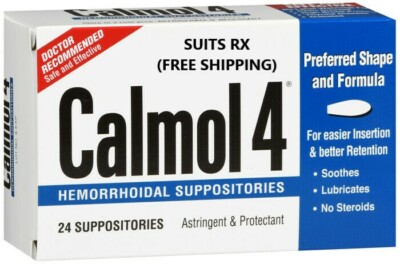 Calmol 4 Hemorrhoidal Suppositories 24 Each NEW | eBay