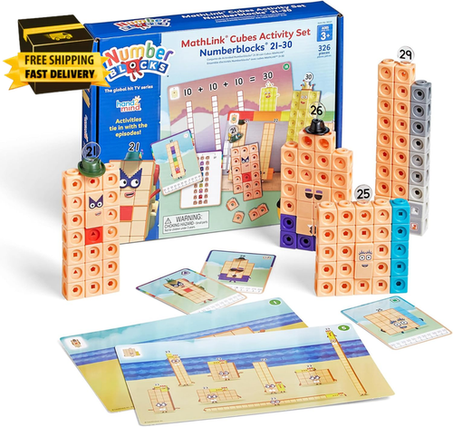 Mathlink Cubes Numberblocks 21-30 Activity Set, 20 Preschool Learning ...