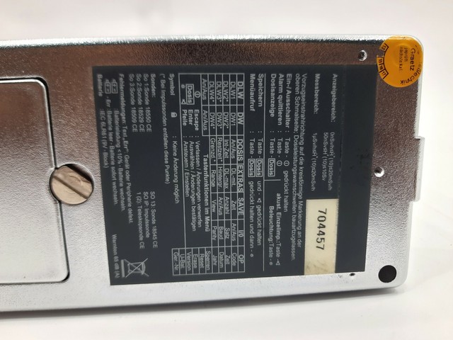 Graetz X5c Plus Dose Rate X-ray Gamma Radiation Survey Radioactivity ...