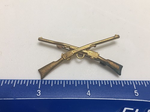 Cool Variation US Army Infantry Crossed Rifle Pin Winchester Style ...