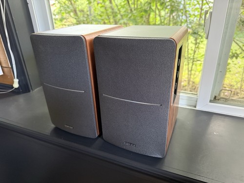 Edifier R1280T Powered Bookshelf Speakers - Wood Finish - Open Box | eBay