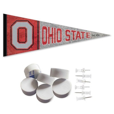 Ohio State Buckeyes Retro Throwback Vintage Wall Banner Pennant Flag | eBay