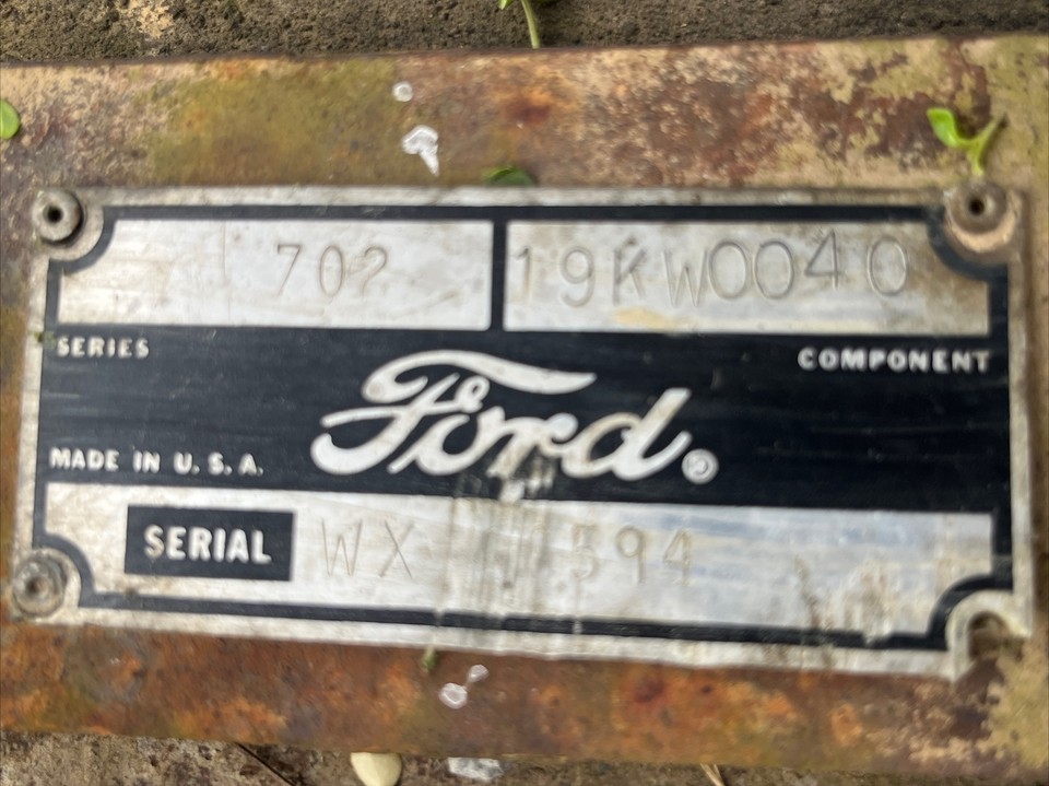 RUNNING FORD F-1100 TRACTOR WITH FORD 702 PLOW | eBay