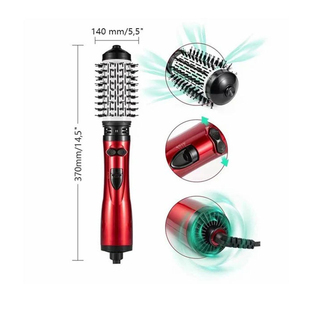 3-in-1 Rotating Hair Straightener Electric Hair Dryer Comb for Dry Hair ...