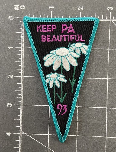Vintage Keep Pennsylvania Beautiful 93 Patch Daisies Flowers PA 1993 Cleanup | eBay