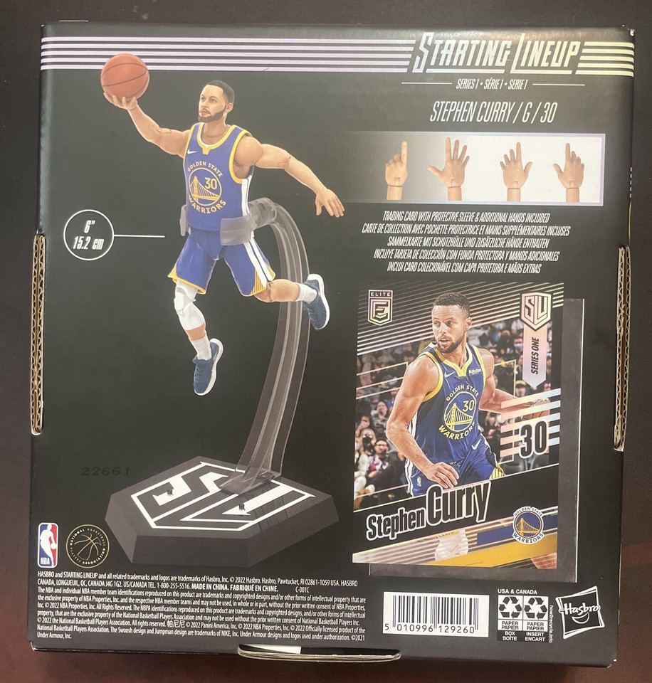 Hasbro x NBA Starting Lineup Stephen Curry 6 in Action Figure - F8181 ...