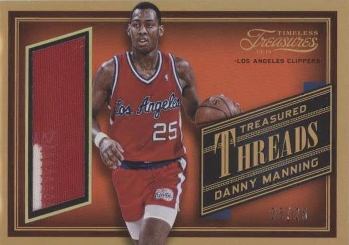 2013-14 Panini Timeless Treasures - Treasured Threads Danny Manning #20 ...