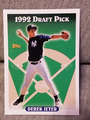 Topps 1992 Draft Pick Rookie Derek Jeter | eBay