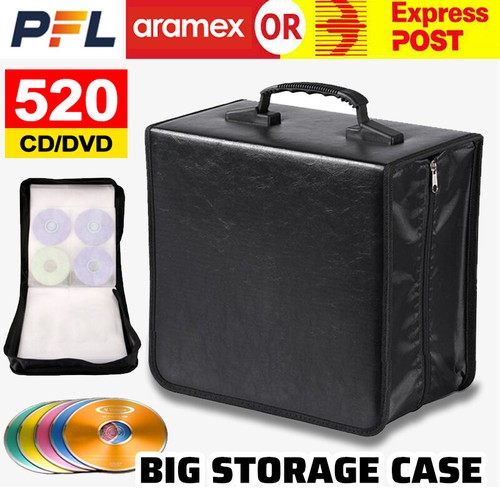 520 Disc CD DVD Case Wallet Storage Holder Booklet Album Folder Bag Box ...
