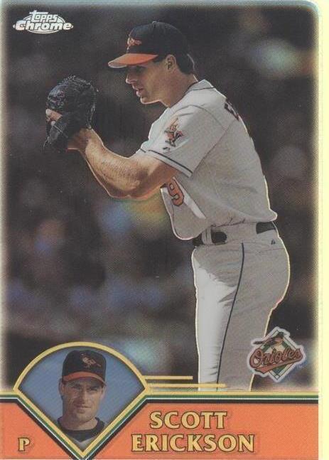 2003 Topps Chrome - Scott Erickson #299 Silver Refractor for sale ...