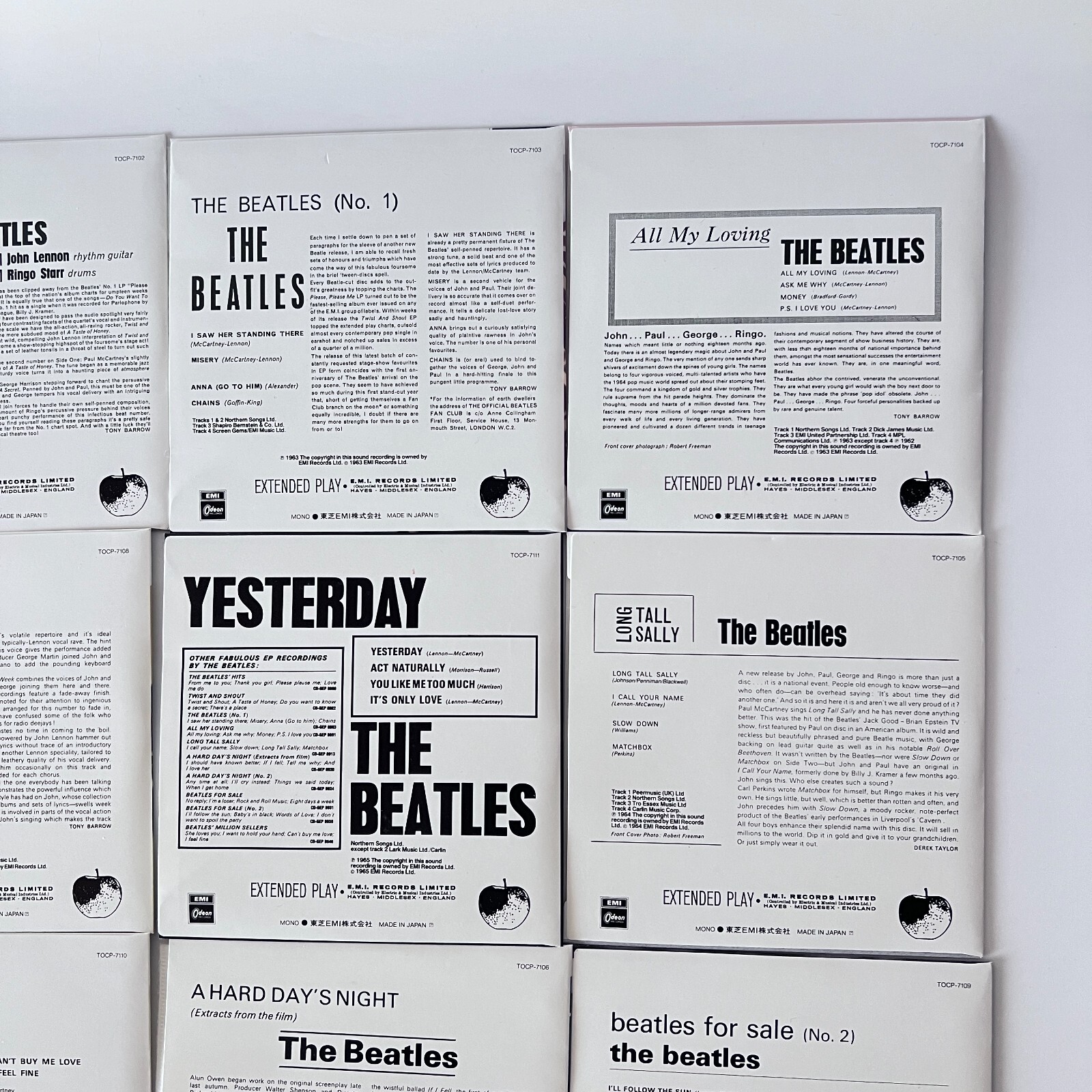 The Beatles Compact Disc EP Collection Complete Box Set 1992 Limited 15 ...