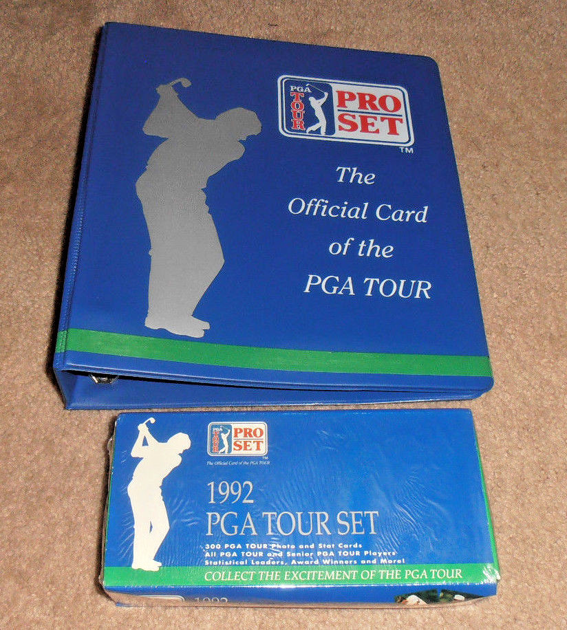 VERY RARE 1992 PRO SET PGA TOUR GOLF COMPLETE SET W/ALBUM FACTORY ...