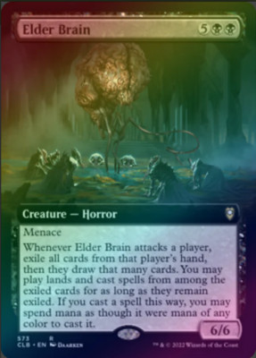 Elder Brain - Extended Art FOIL - NM MTG CLB - Battle for Baldur's Gate ...