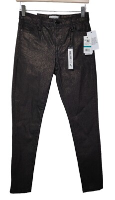 William Rast High Rise Ankle Skinny Solstice Sparkle Foil JWRB931-SOL ...