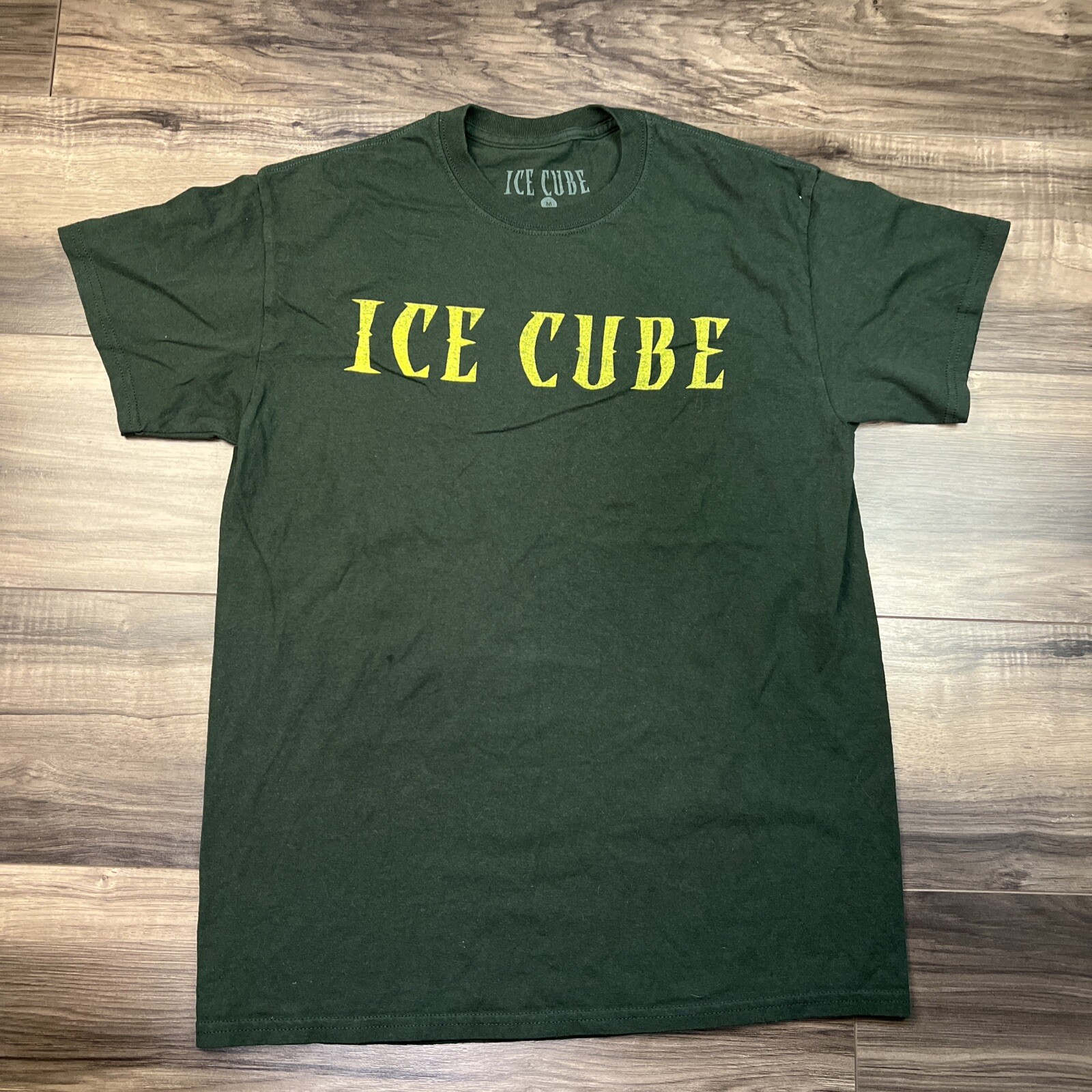 Ice Cube Shirt Mens Medium Green Graphic Tee Crew Neck Short Sleeve ...