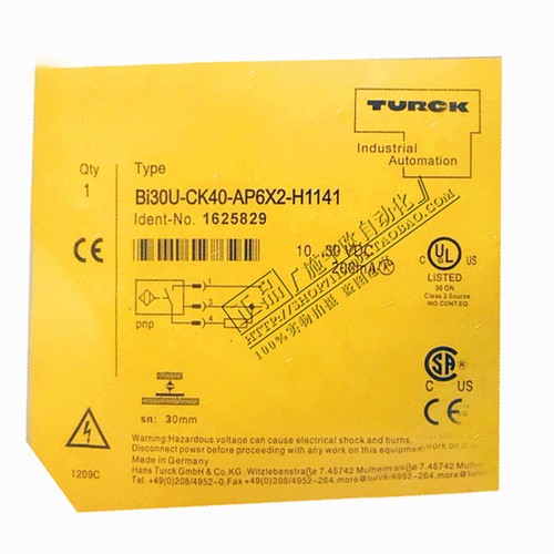 TURCK Bi30U-CK40-AP6X2-H1141 1625829 Inductive sensor PNP | eBay