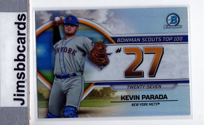 2023 Bowman Baseball Kevin Prada Bowman Scouts Top 100 | eBay