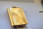 Hip Flask Stainless Steel Drink 6oz Flasks Alcohol 24k Gold Plated ...