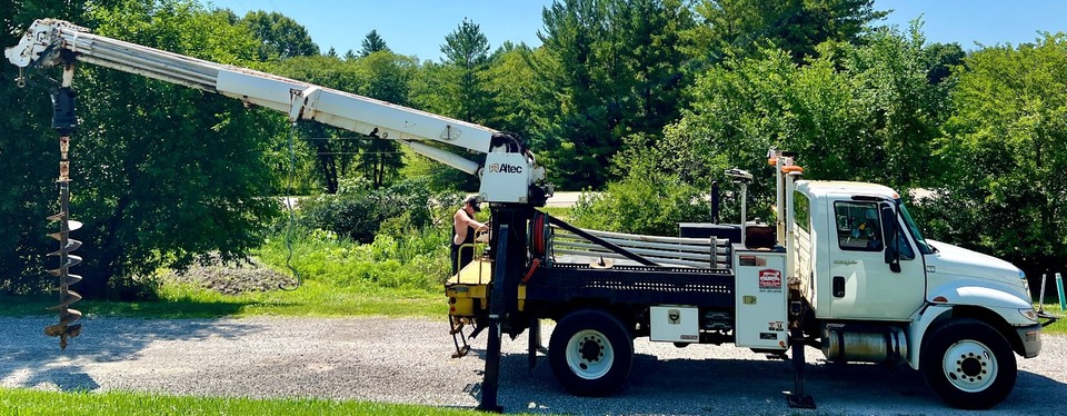 2012 International 4300 Altec DL42-BB 42' Digger Derrick Boom Truck ...
