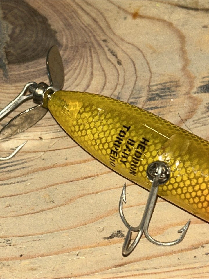 Vintage Heddon Baby Torpedo Fishing Lure perch | eBay