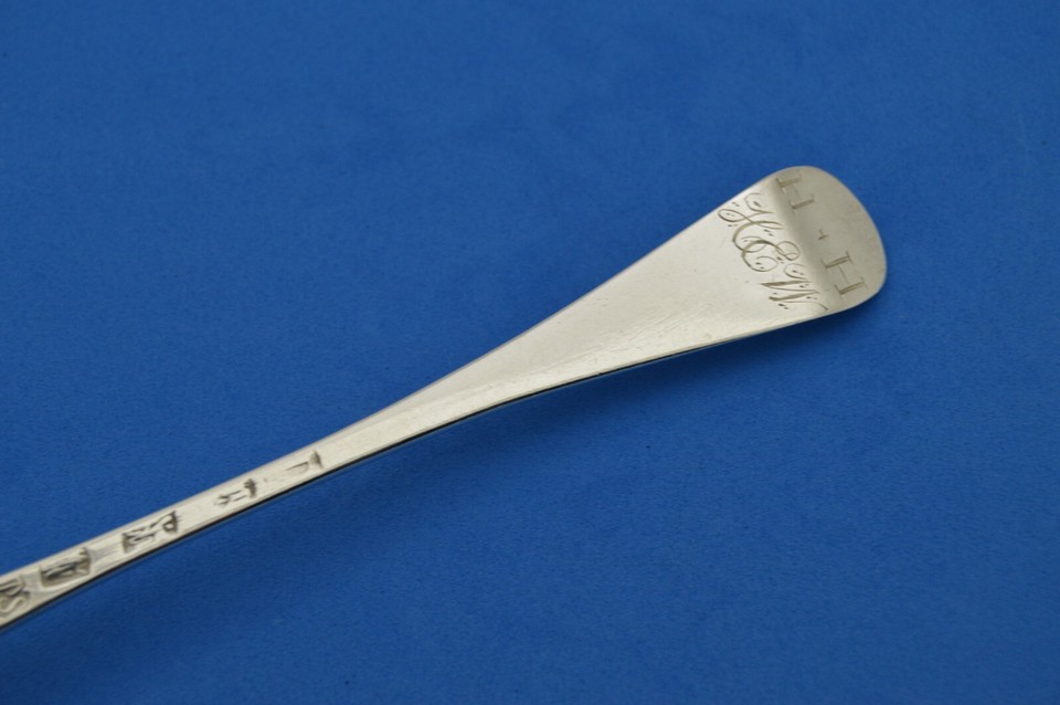 Rare English Provincial Solid Silver Tablespoon. Pentecost Symonds ...