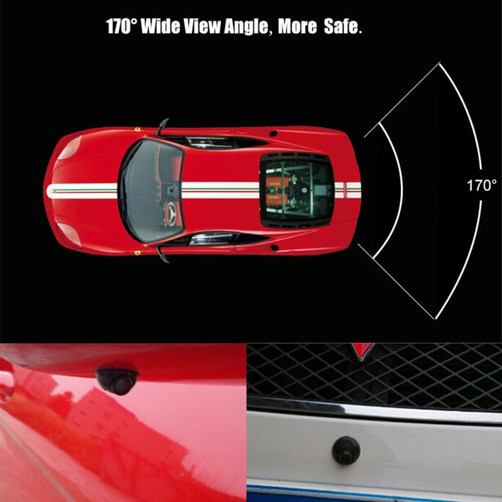 360° Reverse Camera HD Car Front Side Rear View Parking Night Vision ...