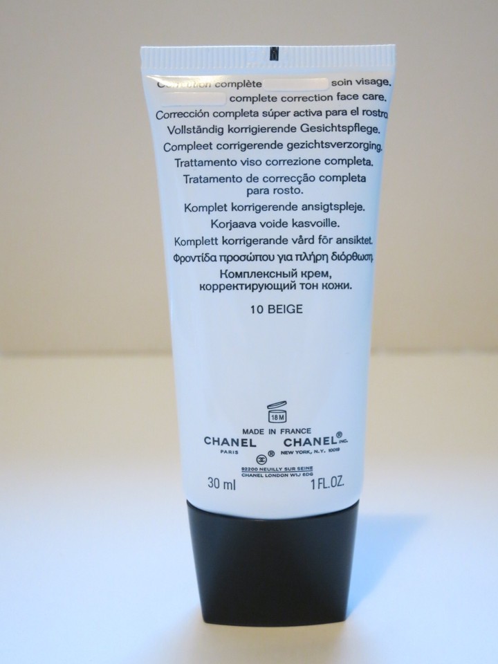 CHANEL CC CREAM 20-BEIGE SUPER ACTIVE CORRECTION SUNSCREEN SPECTRUM SPF ...