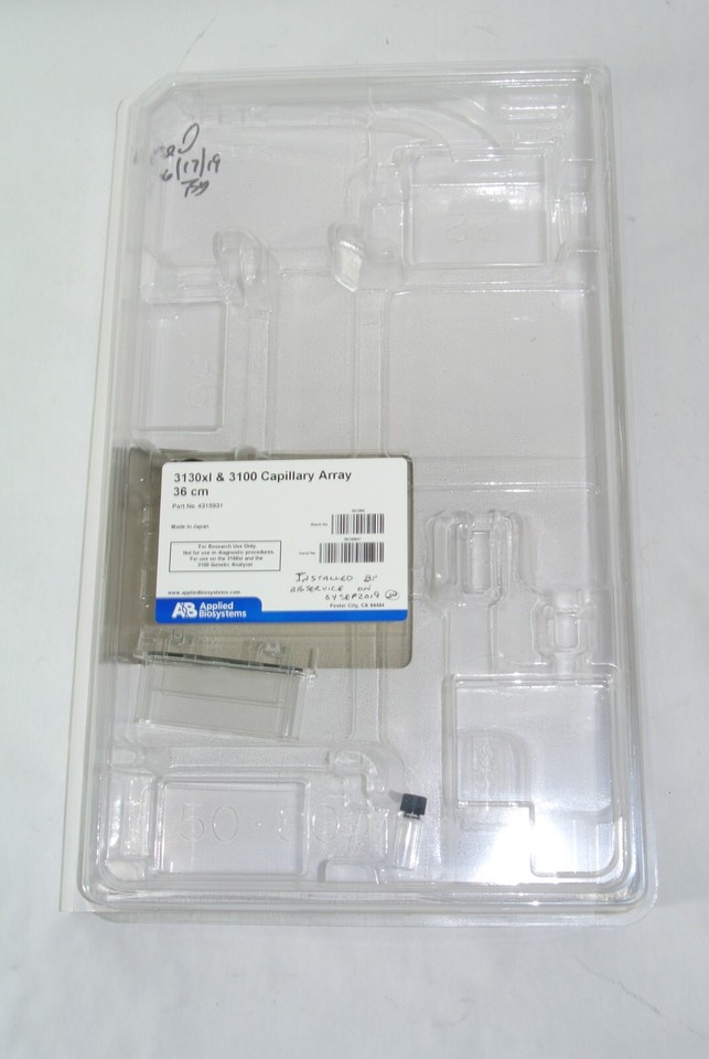 Applied Biosystems 3130xl & 3100 Genetic Analyzer Capillary Array EMPTY ...