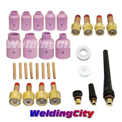 TIG Welding Gas Lens Kit .040-1/16-3/32-1/8" Torch 17/18/26 T26 | US ...