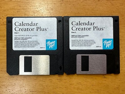 3.5" Floppy Disk Calendar Creator Plus for Windows vintage | eBay