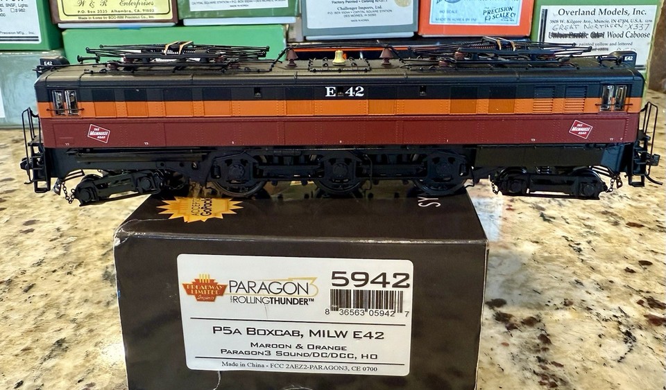 Broadway Limited HO Scale #5942 P5a Boxcab Engine Milw Road E42 DC/DCC ...