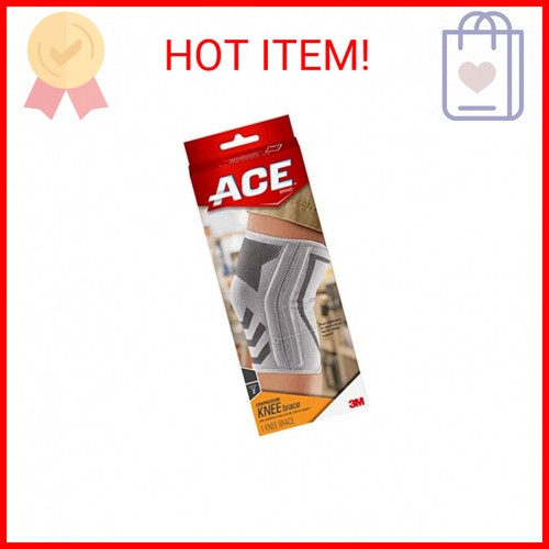 ACE Compression Knee Brace w/Side Stabilizers, Support Injured Knee ...