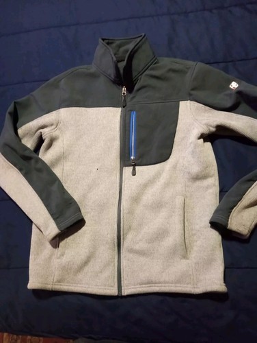 Swiss Tech Mens Small Black Gray Softshell Jacket Coat Full Zip 15B | eBay