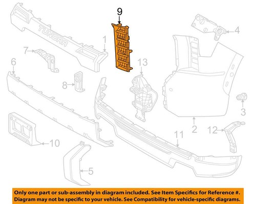 TOYOTA OEM 22-24 Tundra Front Bumper Bumper Components-Inlet Duct ...