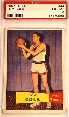 1957 TOPPS #44 TOM GOLA PSA EX-MT 6 HOF RC ROOKIE | eBay