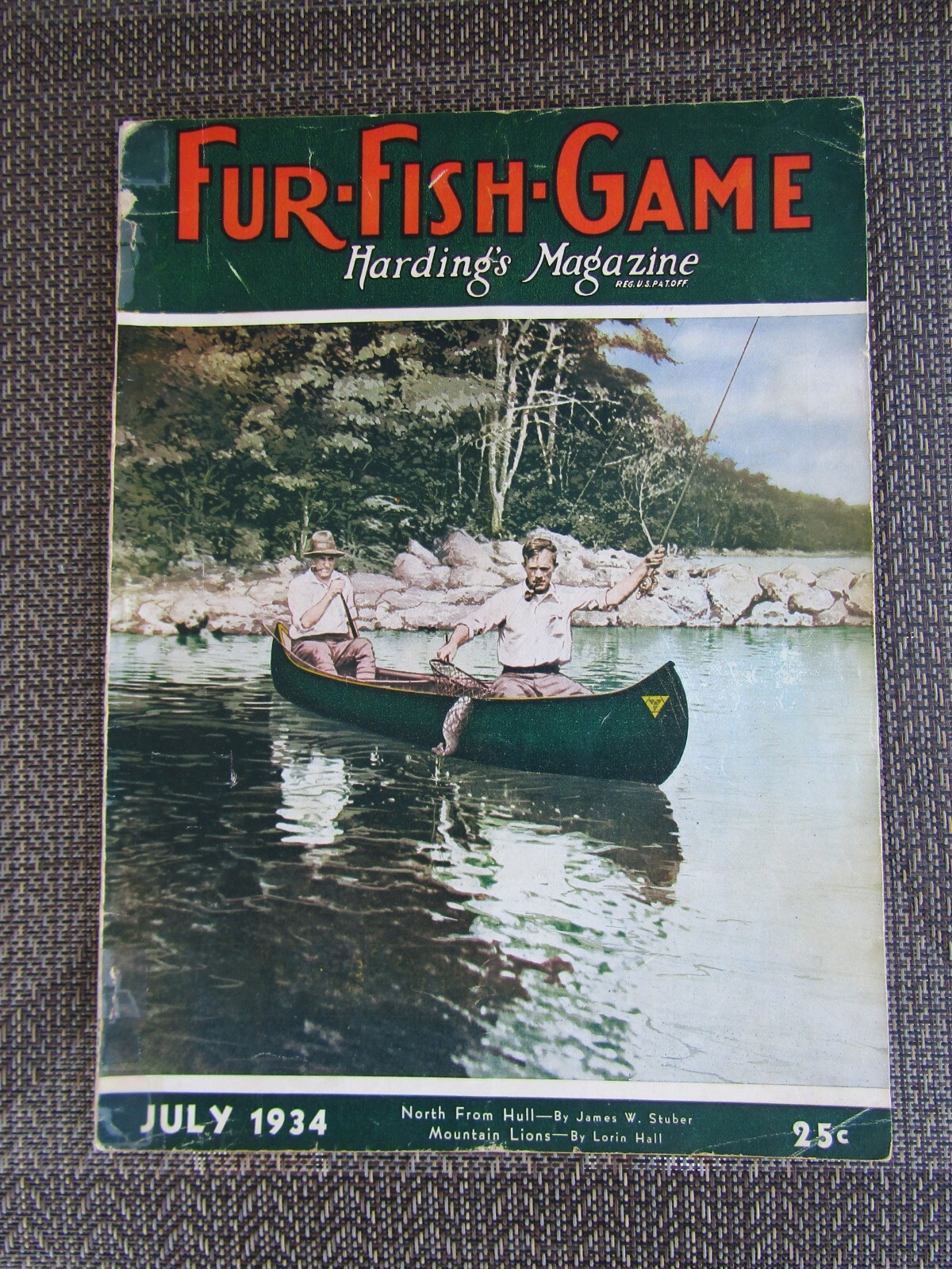 VINTAGE FUR FISH GAME MAGAZINE July 1934, Fishing FFG , HUNTING ...