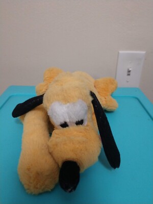 Disney Parks Laying Down Pluto Plush 10” | eBay