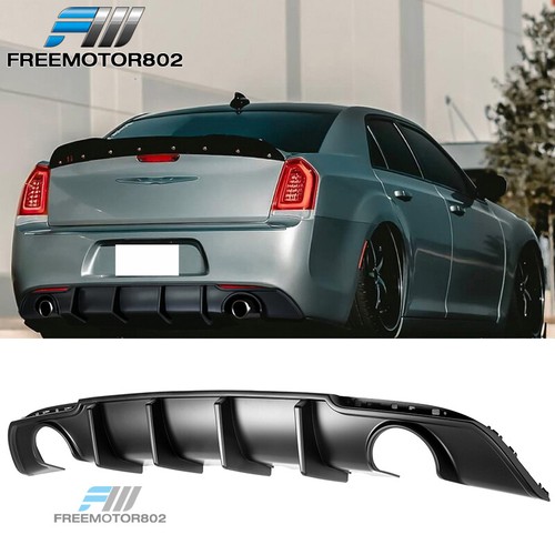 Fits 15-23 Chrysler 300 Matte Black PP Rear Bumper Diffuser Larger ...