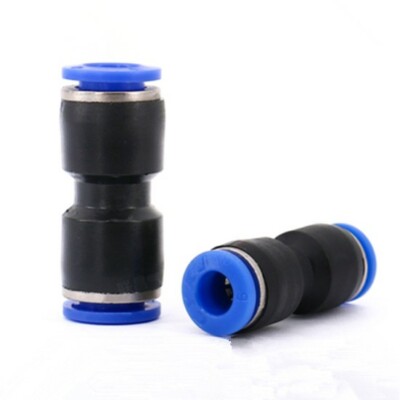 NYLON STRAIGHT PNEUMATIC HOSE TUBE INLINE PUSH FIT CONNECTOR AIR LINE ...