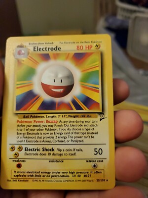 Pokemon Electrode Base Set 2 Card 25/130 NM Near Mint Ships Fast | eBay