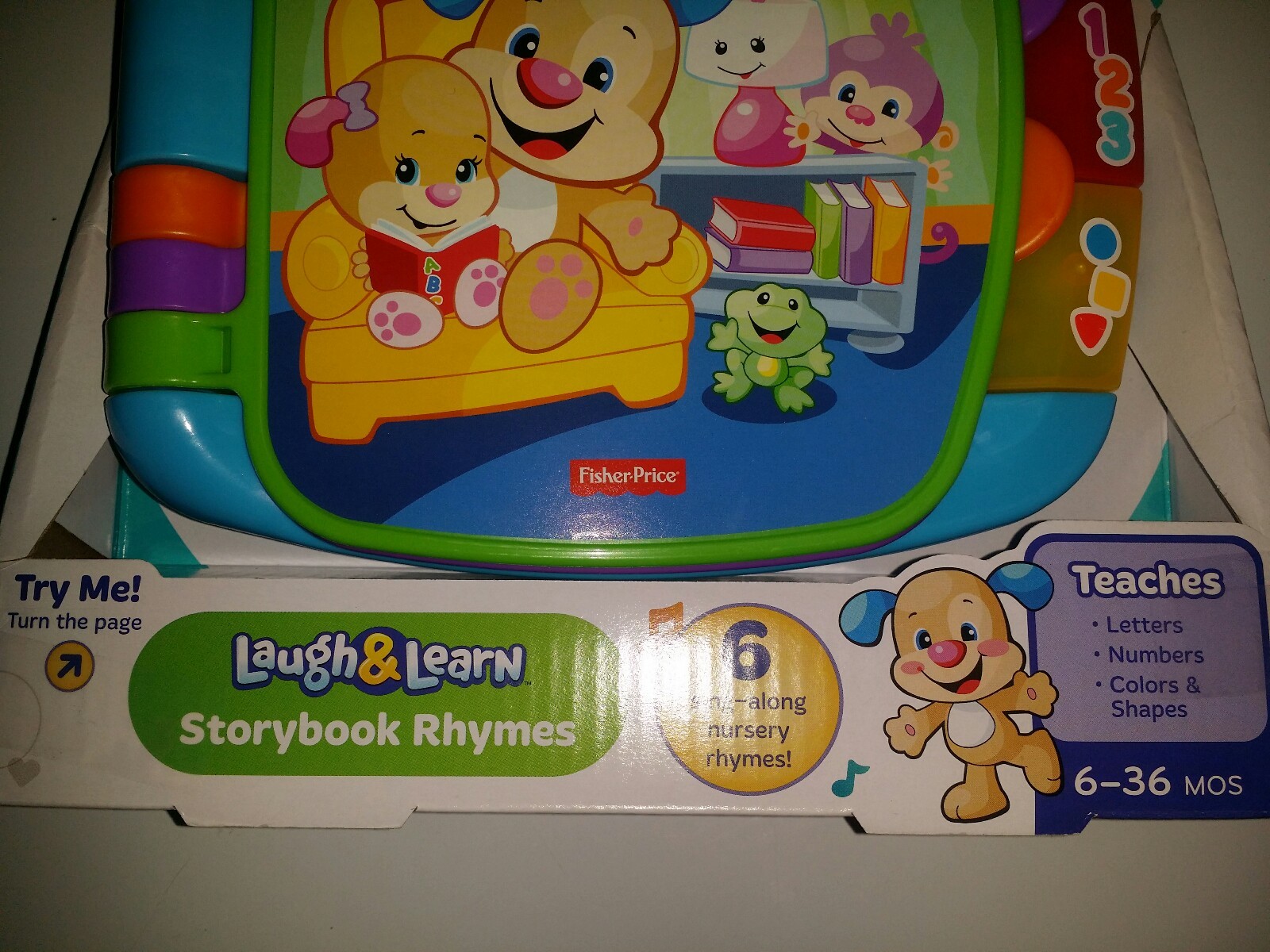 Fisher-Price Laugh Learn Storybook Rhymes Book | eBay