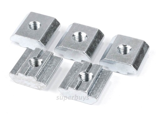 5pcs 16mm x 16mm M5 Sliding T-Nut V-Slot Block Metric Rails Carbon ...